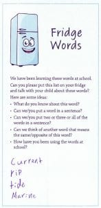 What are ‘fridge words’ and how can they help your child expand their ...