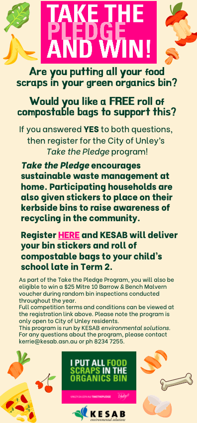 City of Unley’s “Take the pledge” campaign – Unley Primary School News