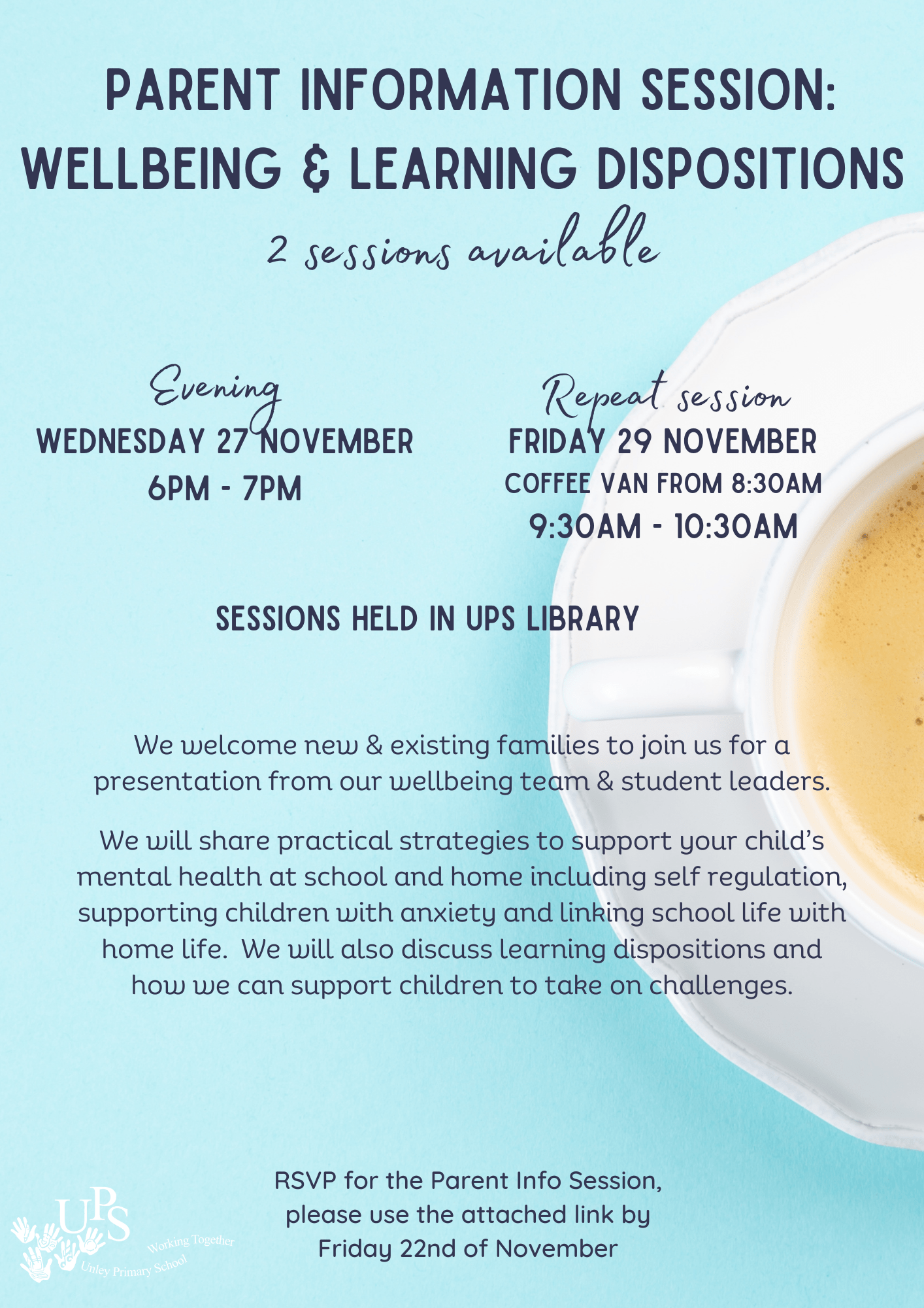 Parent Information Session – Wellbeing and Learning Dispositions ...